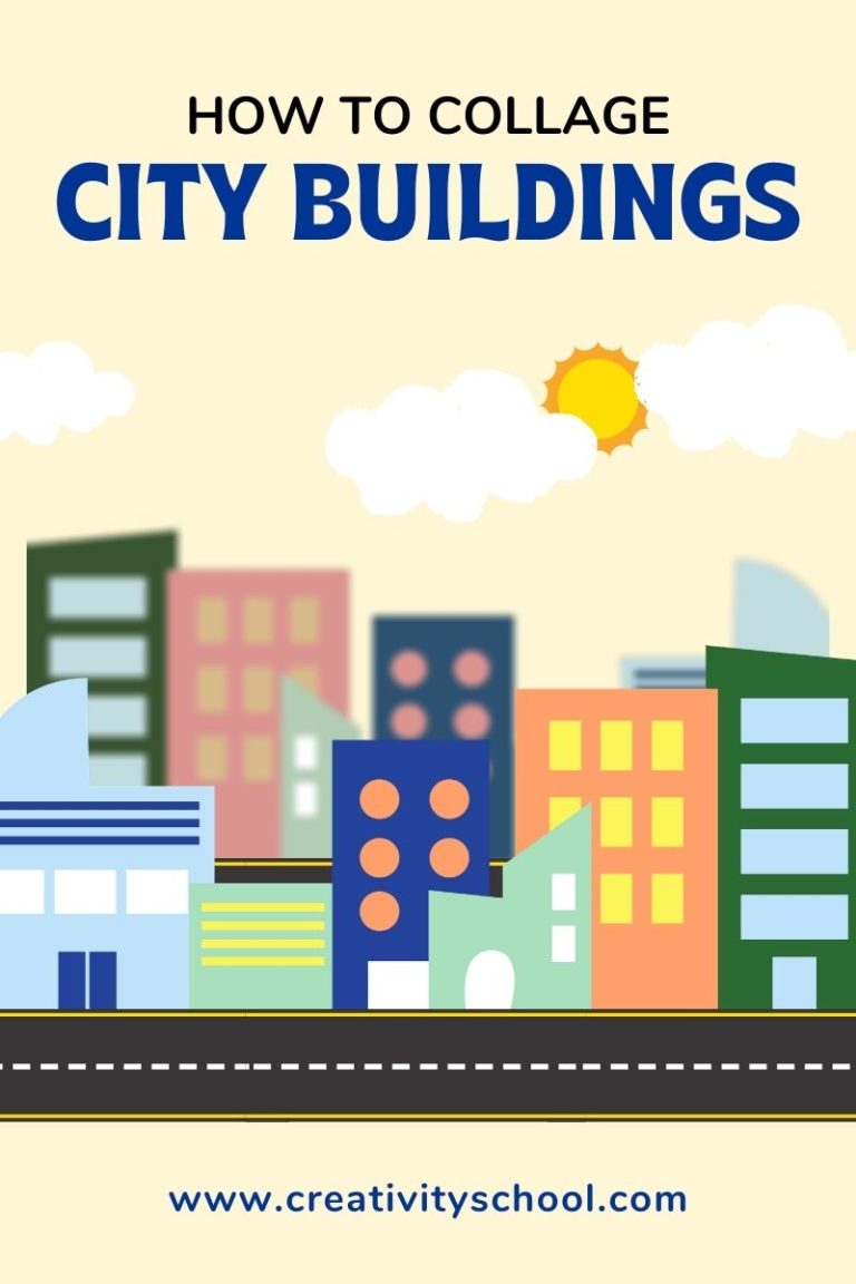 5 Easy Steps on How To Make Colorful City Building Collage Art