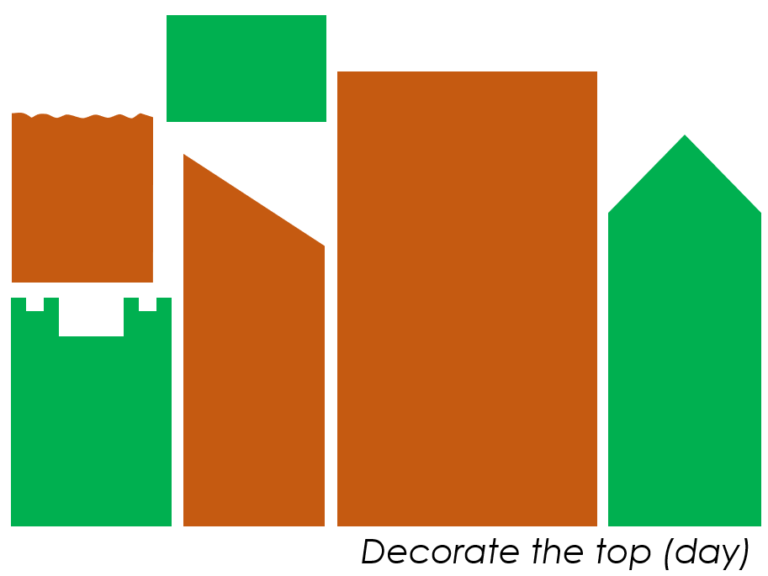 5 Easy Steps on How To Make Colorful City Building Collage Art