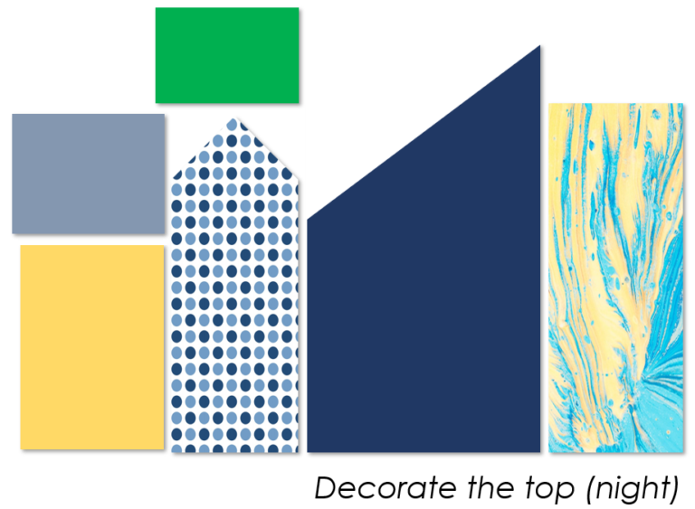 5 Easy Steps on How To Make Colorful City Building Collage Art