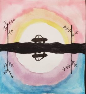 Sunset Painting - How To Paint Beautiful Sunset Easy