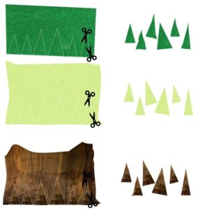 How To Make Forest Paper Collage - Easy Step by Step Tutorial