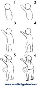 How To Draw A Baseball Player Pitching and Hitting