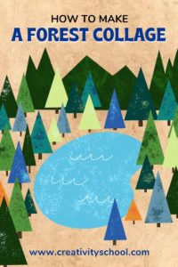 How To Make Forest Paper Collage - Easy Step by Step Tutorial